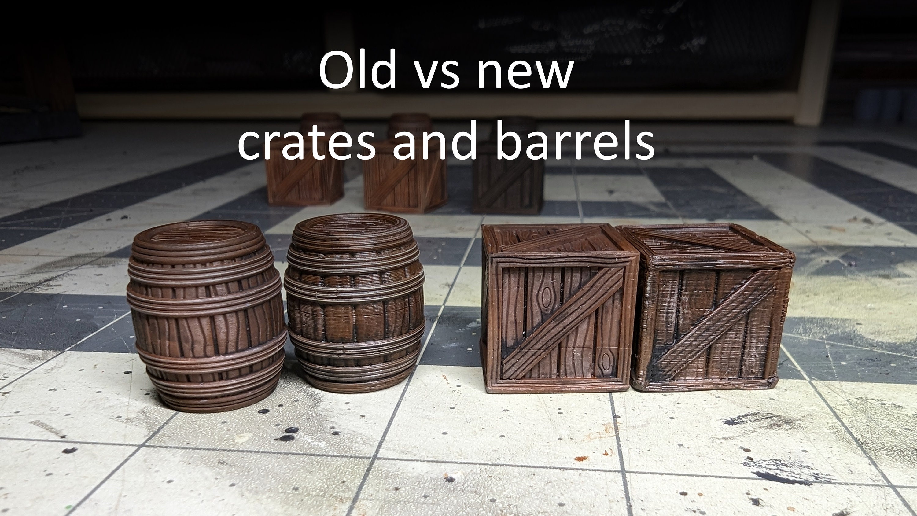 Painted Crates and Barrels for Rpg/dnd/tabletop - Etsy