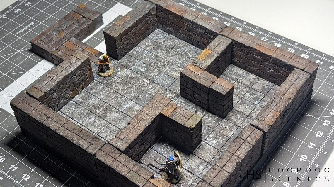 Complete Dungeon Set With Modular Walls B-001 - Etsy