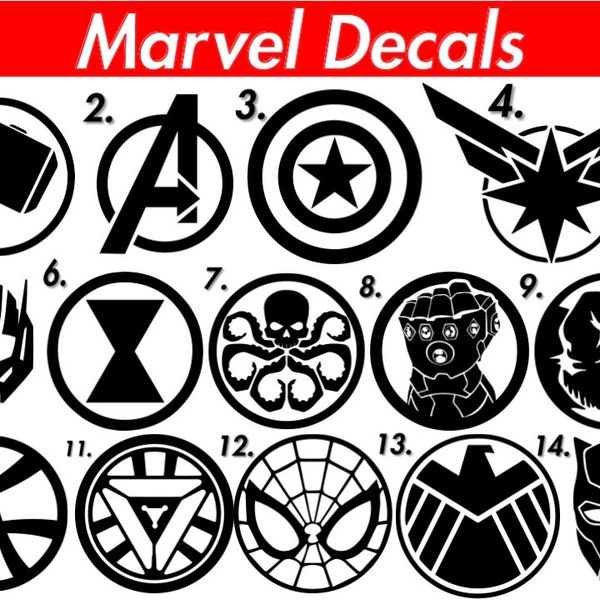 Avengers Logo Decal - Etsy