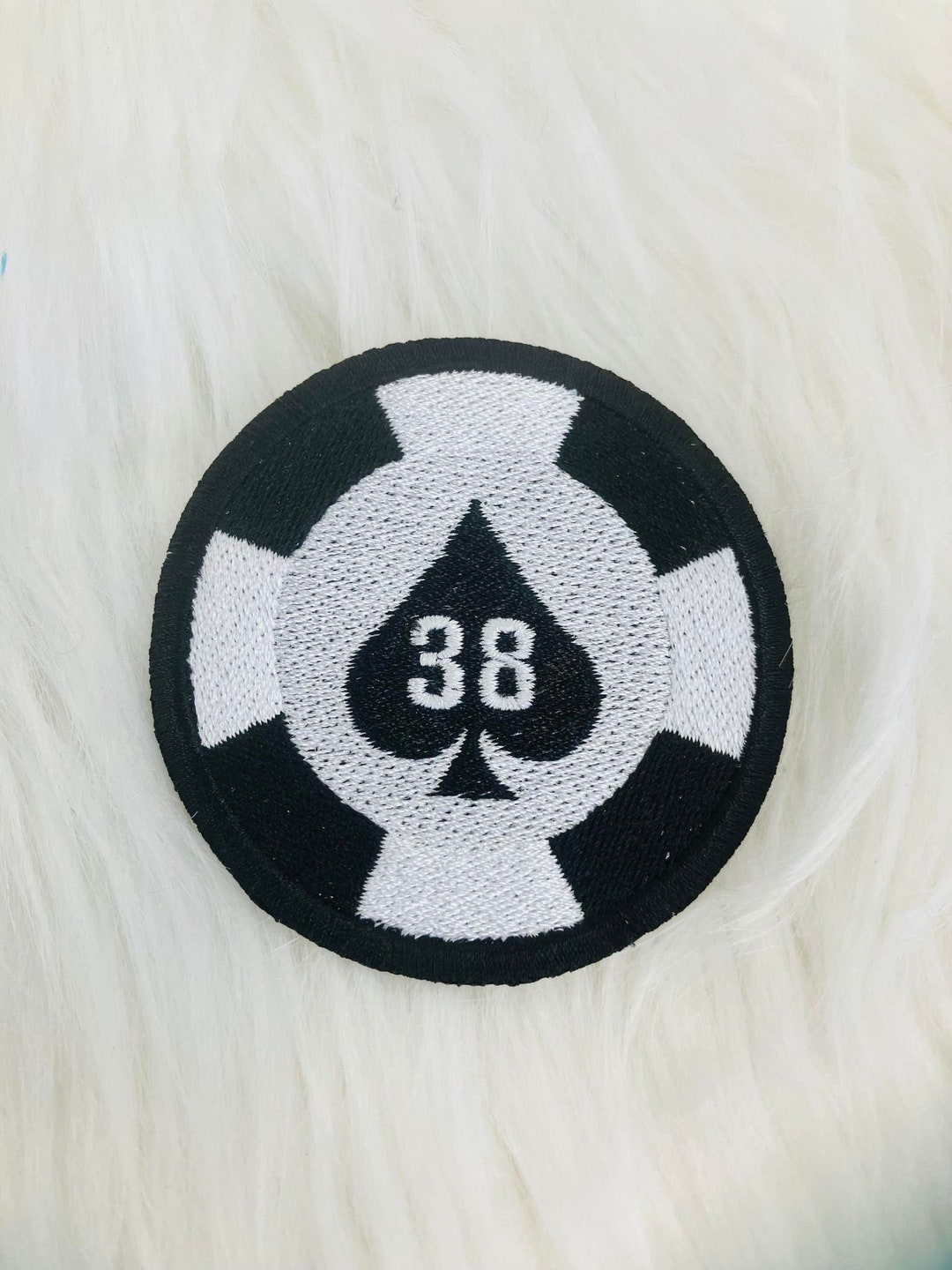Lucky 38 Poker Chip Patch - Etsy