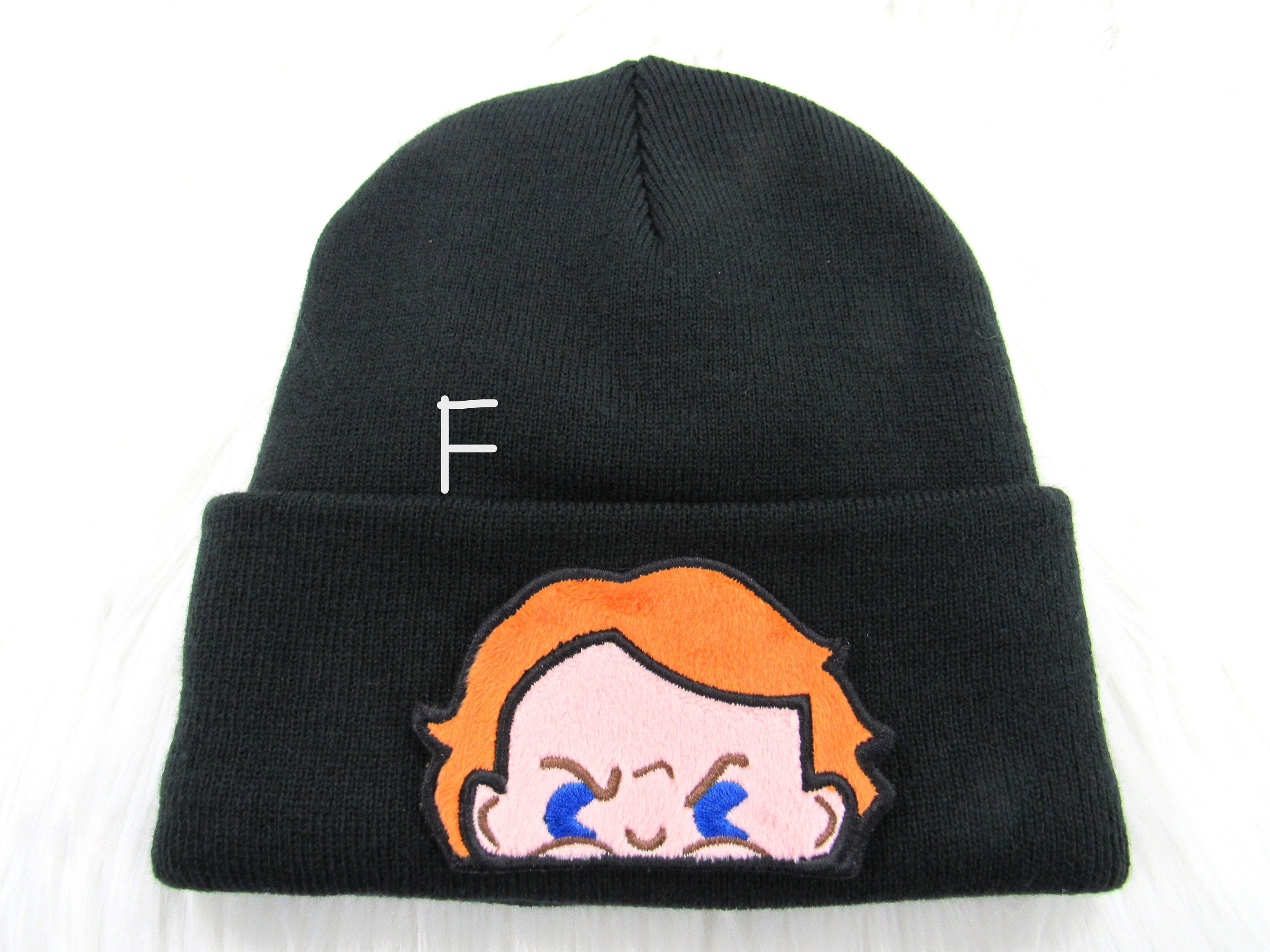 Horror Peeker Beanie, Embroidered Beanie, Domestic Shipping Included - Etsy