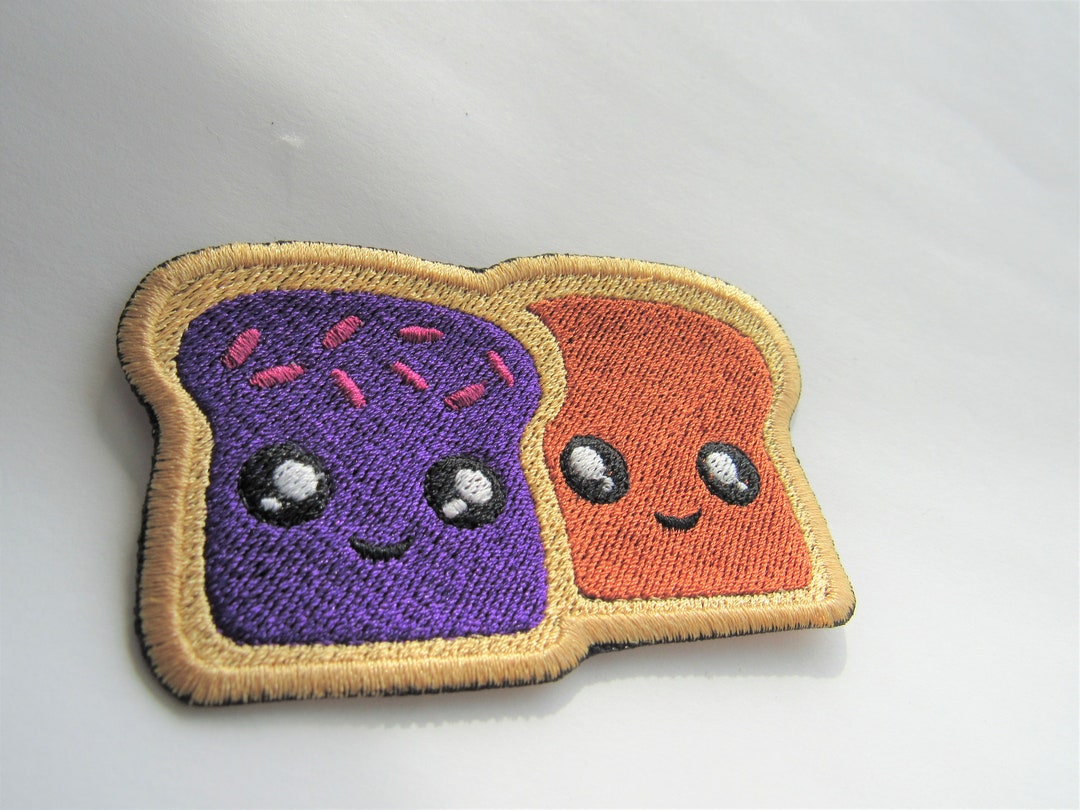 PB&J Patch - With Backing Options- Peanut Butter Jelly Patch With ...