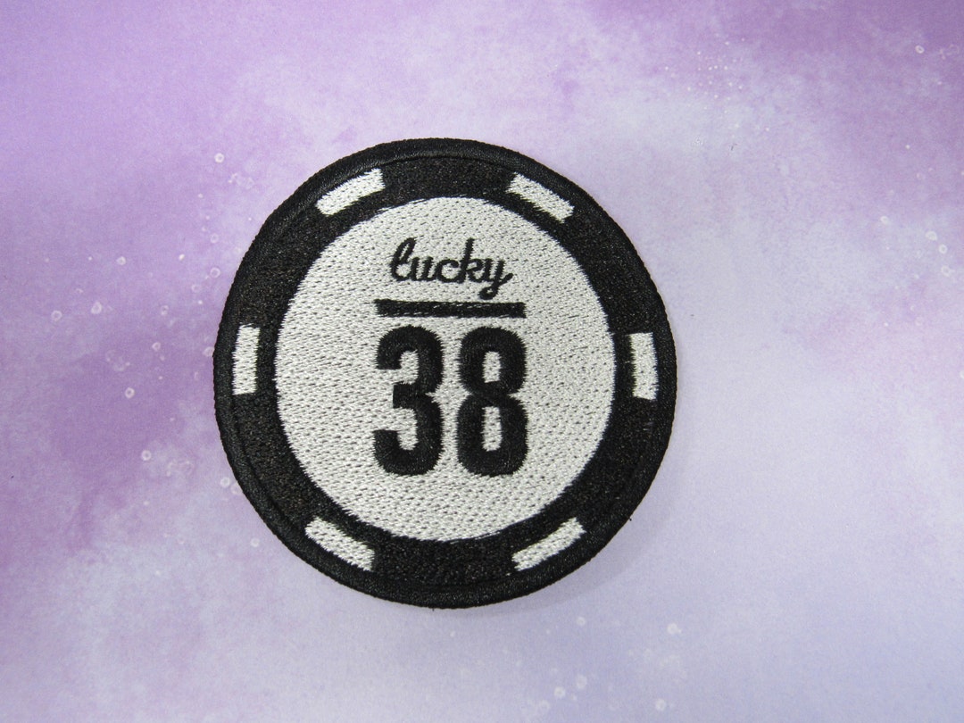 Lucky Poker Chip Patch - Etsy