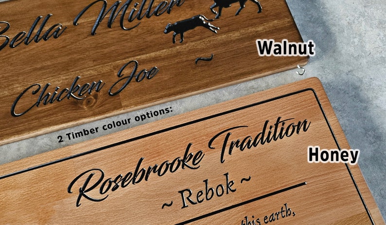 Personalised Engraved Ribbon Display Handmade in Country VIC Australia ...