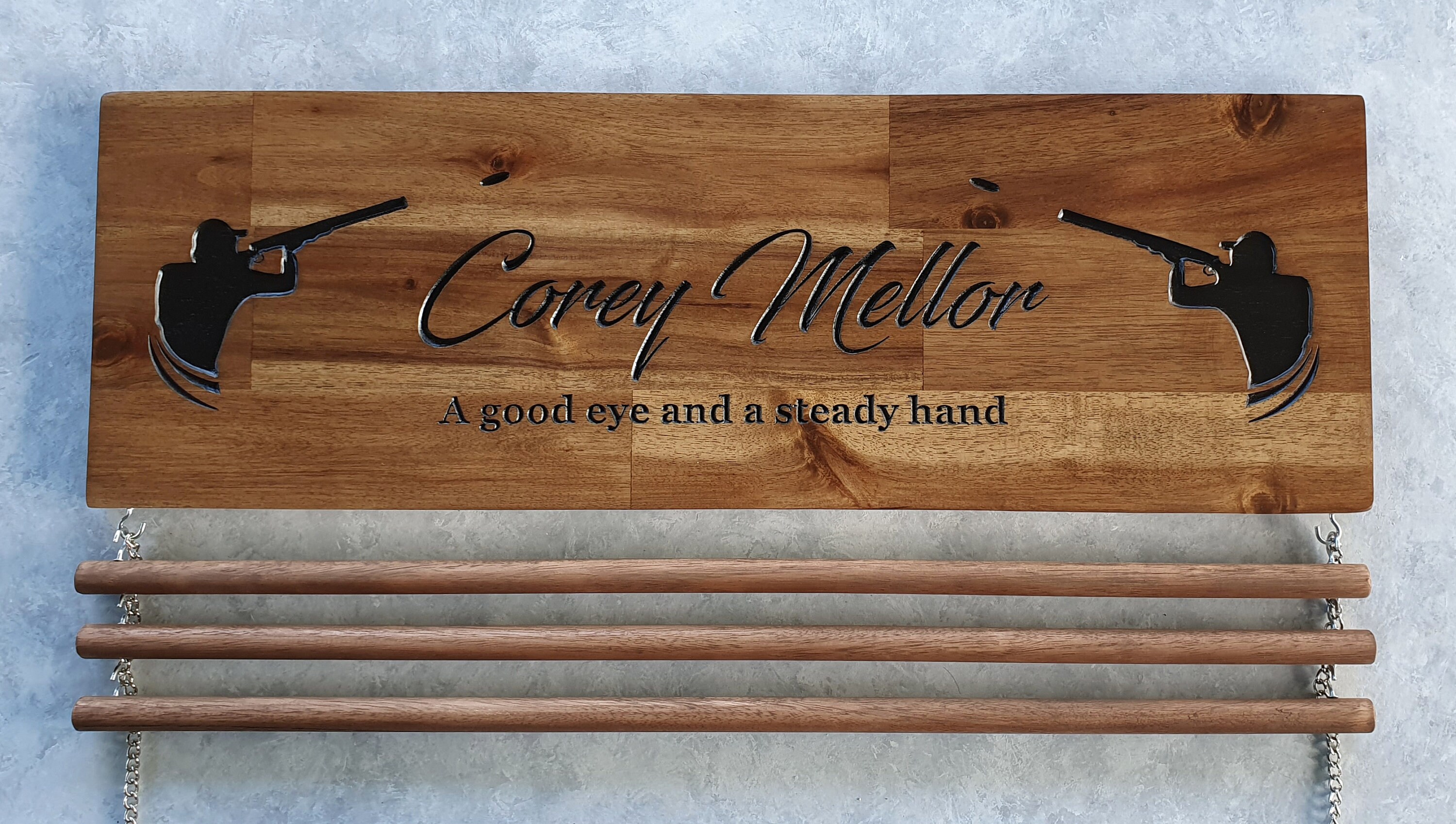 Personalised Engraved Ribbon Display Handmade in Country VIC Australia ...