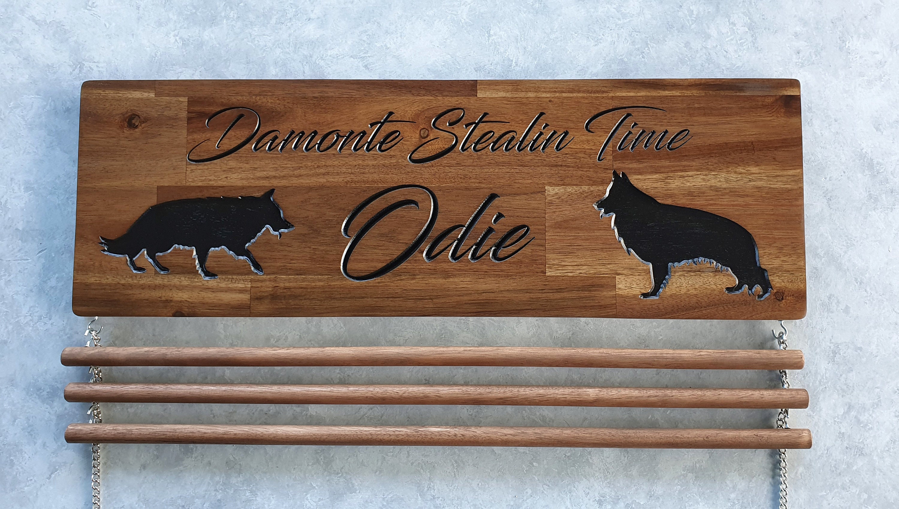 Personalised Engraved Ribbon Display Handmade in Country VIC Australia ...