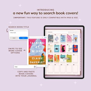 Digital Reading Journal in Portrait, Book Review Journal, Reading Log ...