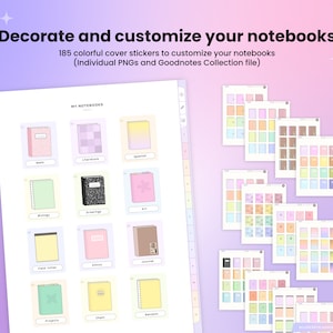 Digital Multi Notebook for Students, 12 Notebooks in One, College ...