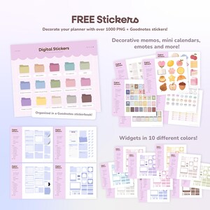 2025-2026 Midyear Digital Planner Landscape, Life Planner Templates and ...