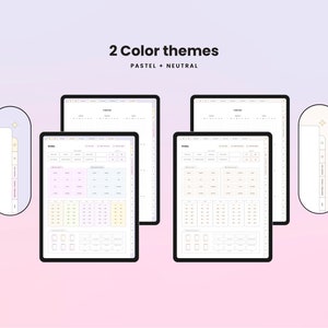 Undated Life Planner, Digital Portrait Planner, Customisable, Pastel ...