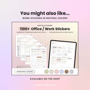 Work Digital Stickers, Pastel Office Professional Stickers, Goodnotes ...