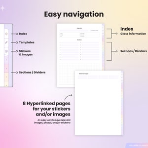 Student Digital Notebook, Notes for Students, College, Academic ...