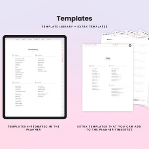 Undated Life Planner, Digital Portrait Planner, Customisable, Pastel ...