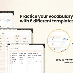Language Learning Planner and Notebook, Hyperlinked Workbook, Study and ...