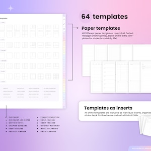 Digital Multi Notebook for Students, 12 Notebooks in One, College ...