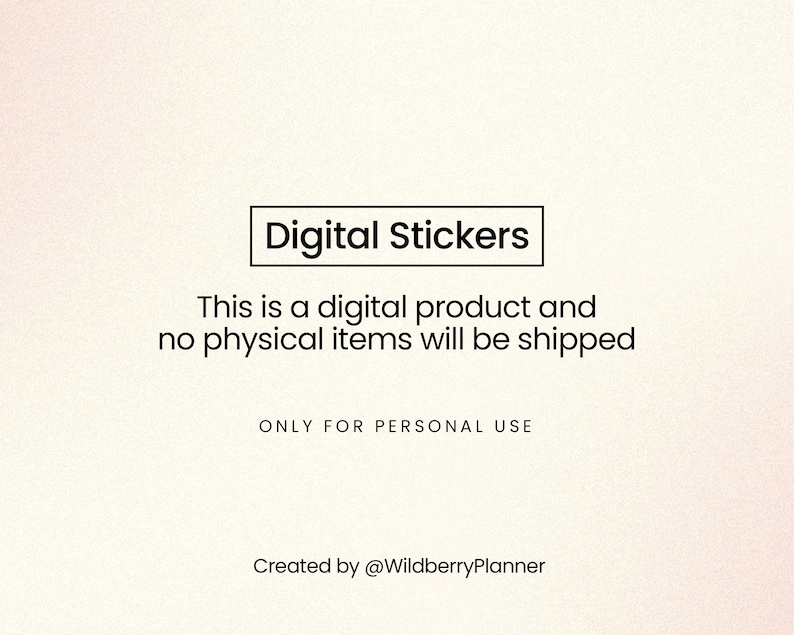 Digital Planner Sticky Notes Pastel Stickers Cute Stickers - Etsy