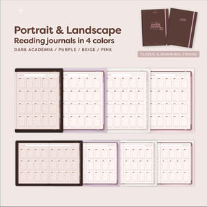 Digital Reading Journal Bundle, Book Review Journal, Reading Log ...