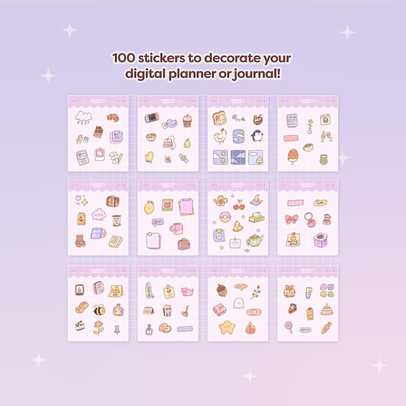 Cute Digital Stickers Vol.2 for Journaling and Digital Planner Stickers ...