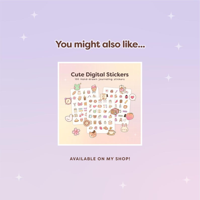 Cute Digital Stickers Vol.2 for Journaling and Digital Planner Stickers ...