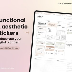 Work Digital Stickers, Neutral Office Professional Stickers, Goodnotes ...