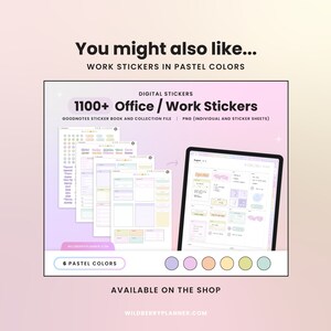 Work Digital Stickers, Neutral Office Professional Stickers, Goodnotes ...