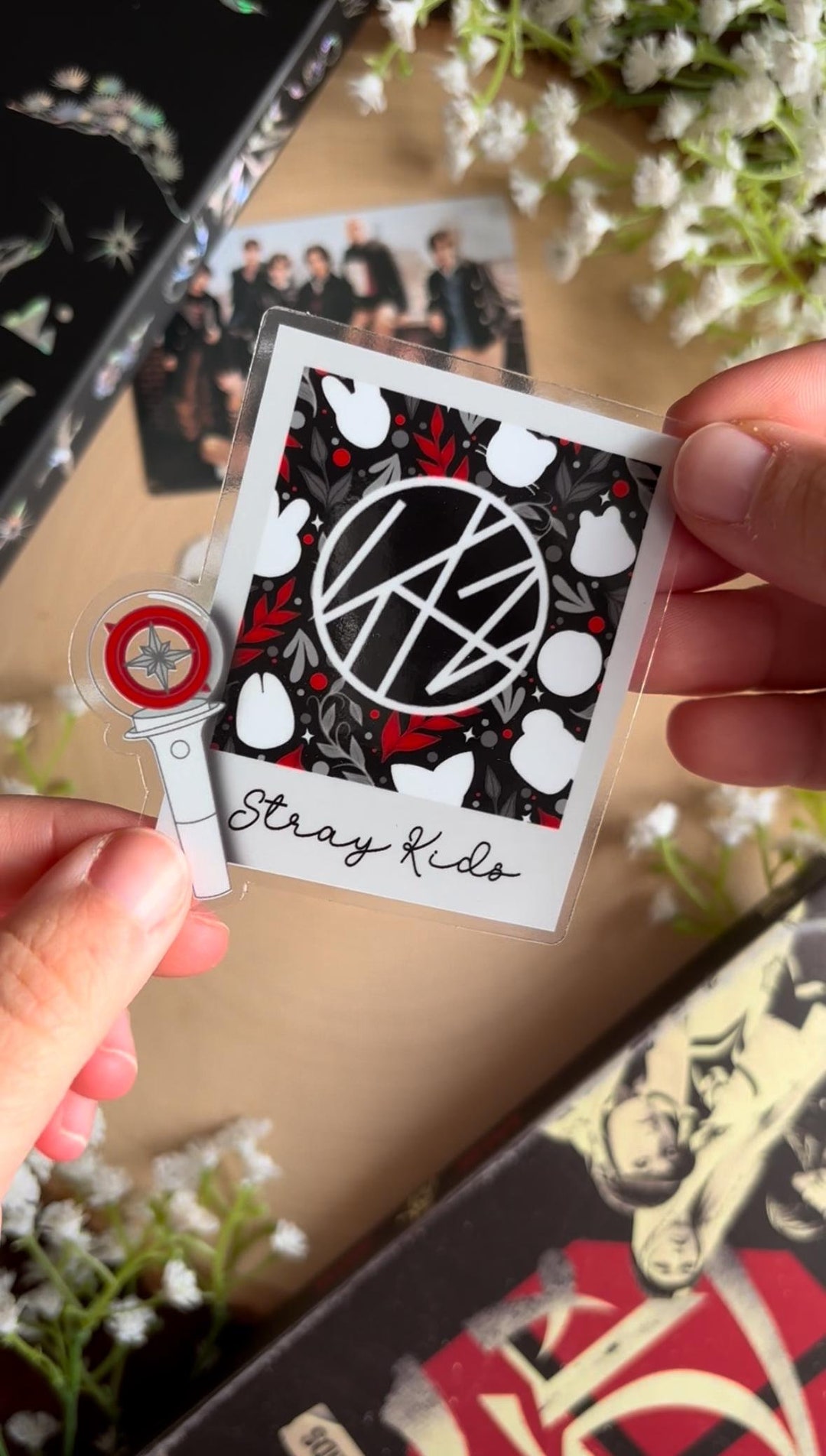 SKZ Polaroid CLEAR Vinyl || Stray Kids Merch, SKZOO || Waterproof ...