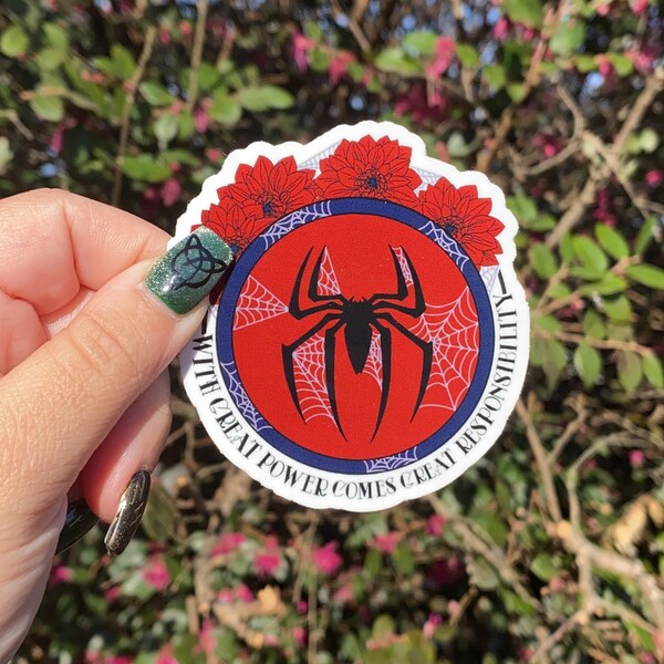 Tobey Spiderman Logo Sticker - Etsy