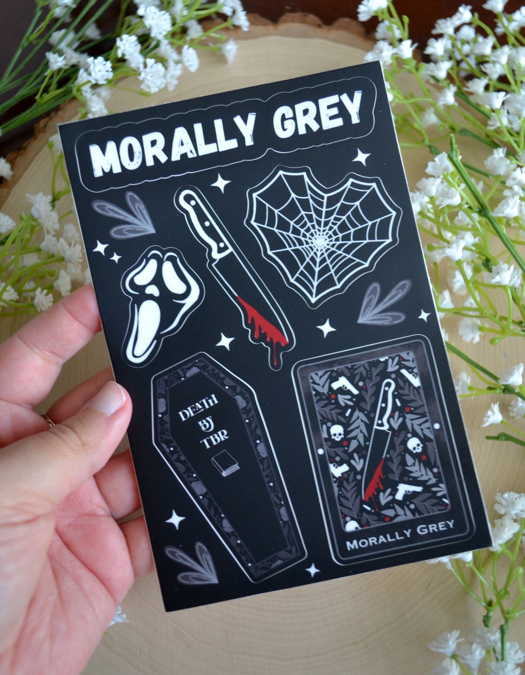 Morally Grey Sticker Sheet || Waterproof, Weatherproof || 4x6 Sticker ...