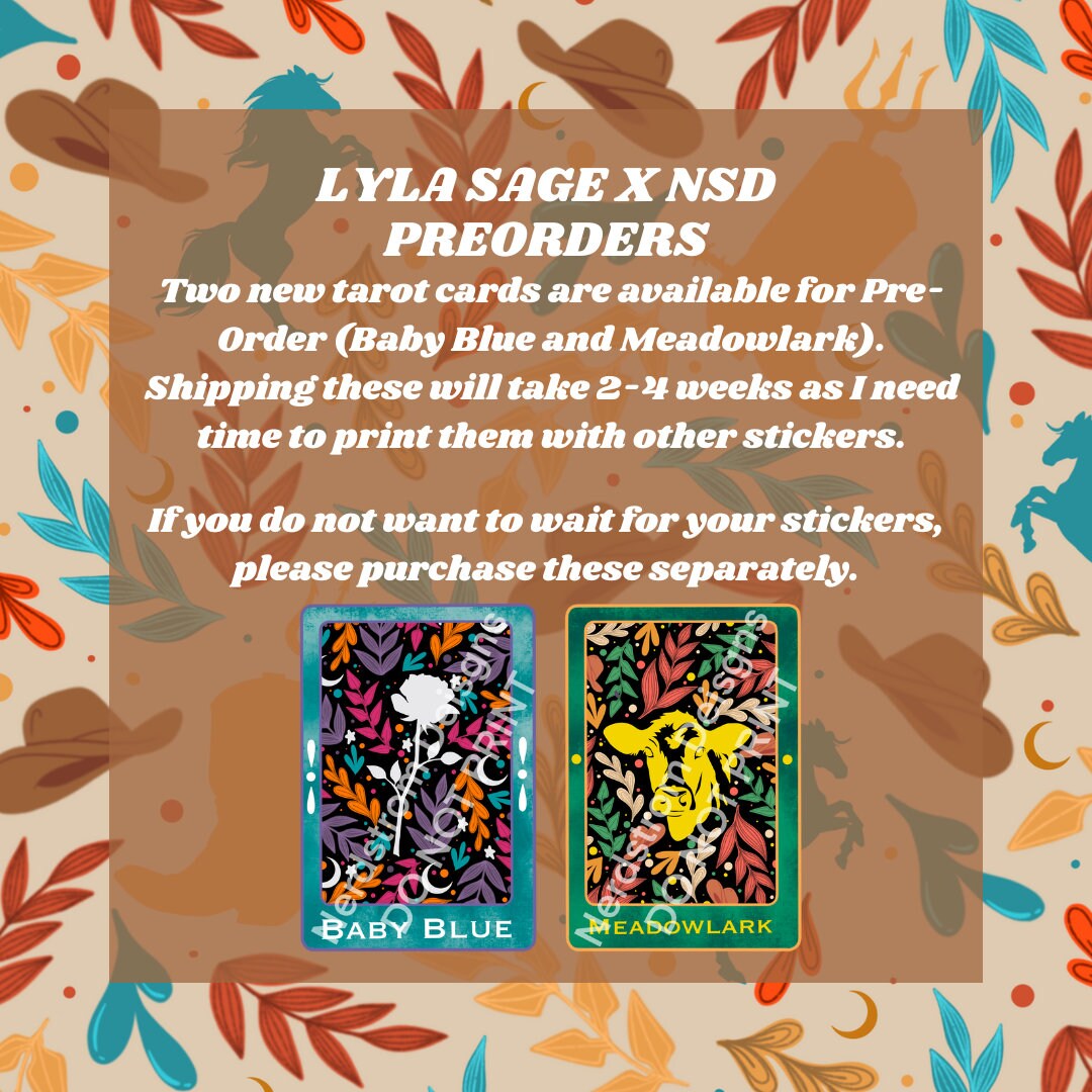 Meadowlark and Baby Blue Matte Vinyl Stickers Officially Licensed ...