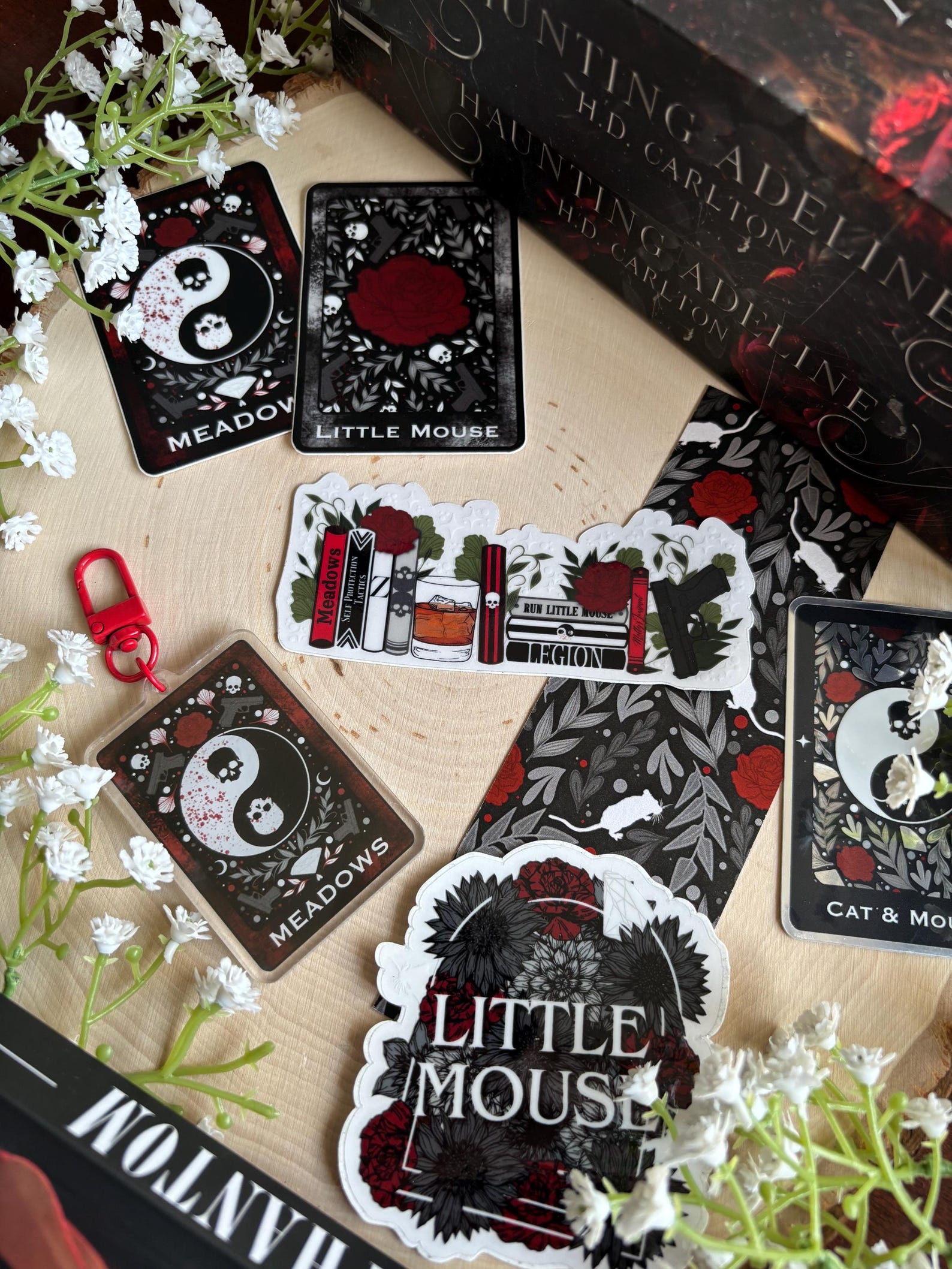 Dark Romance CLEAR Bookshelves | Vinyl Stickers | Leigh Rivers, Kate ...