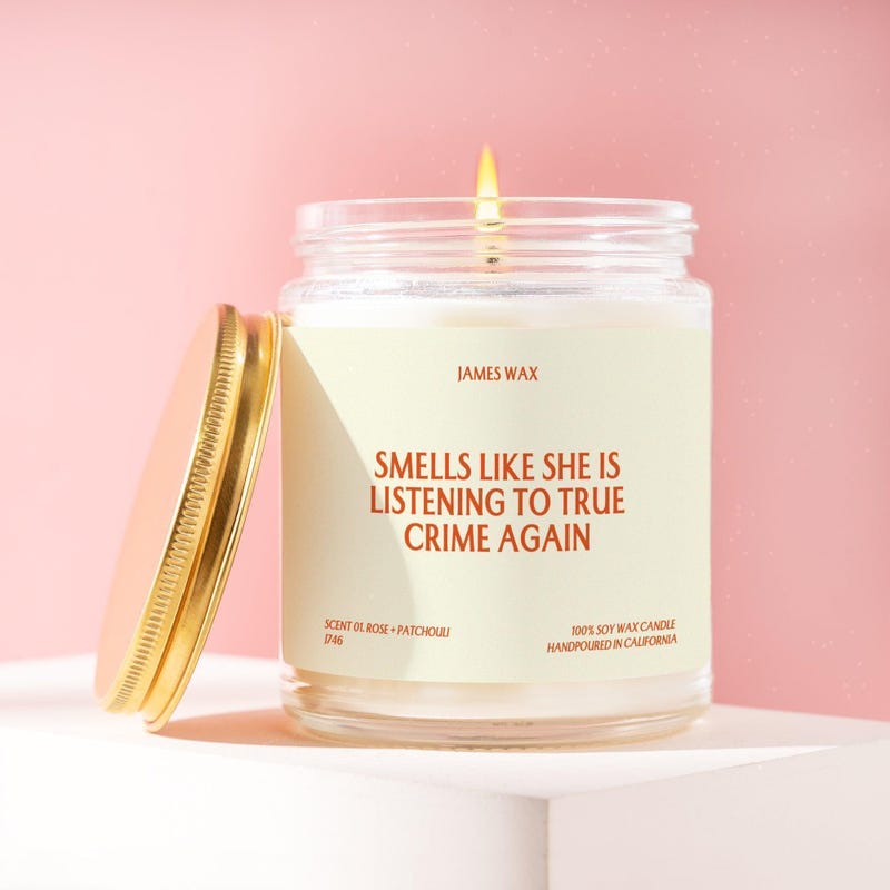 True Crime Show Candle - Etsy