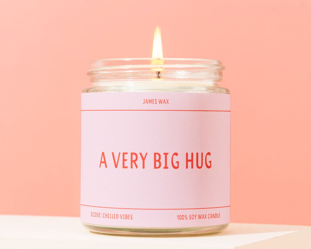 A Very Big Hug Funny Candle Gift 100% Soy Candle Vegan Clean Hand ...