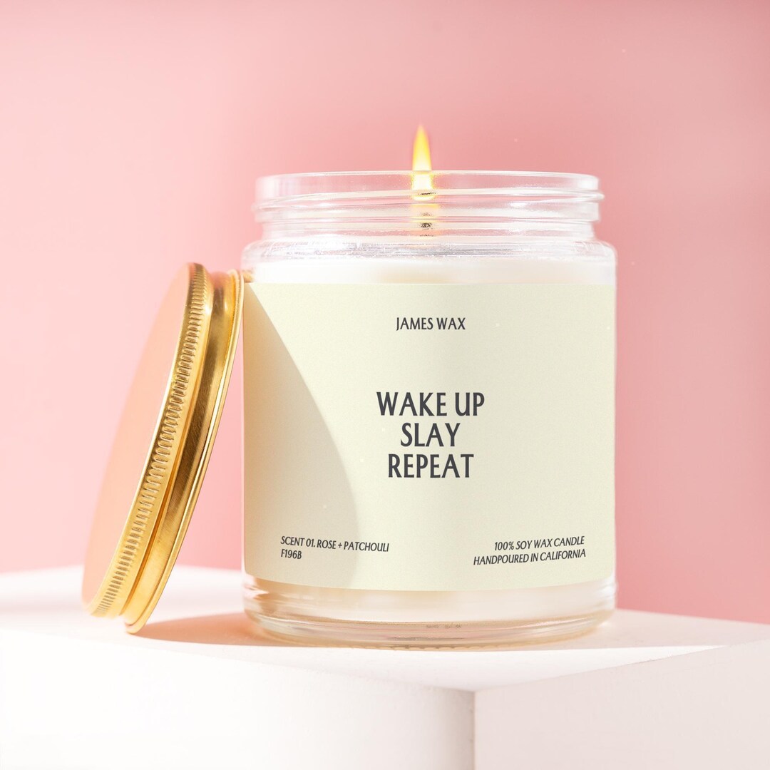 Care Package Gift Wake up Slay Repeat Candle Get Well Funny Unique ...