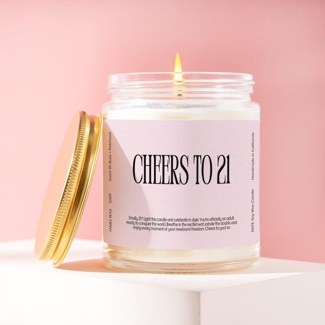 Twenty-one Candle Gift 21st Birthday Gift Legal Drinking Age Gift Box ...