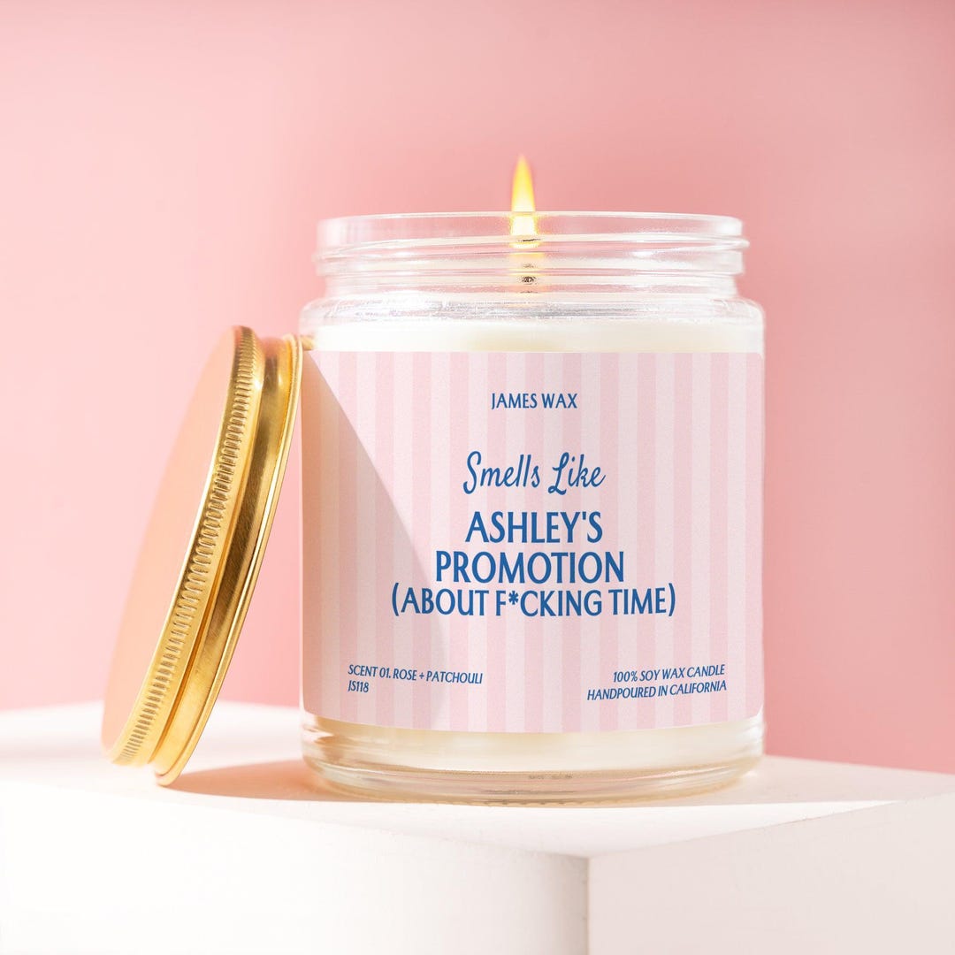 Job Promotion Candle Personalized Custom Name Coworker Gift Boss New ...