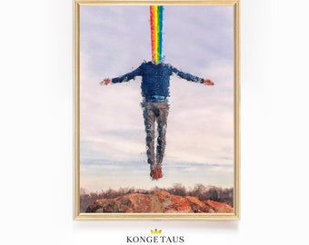 Jesus Said Love Everyone, Rainbow Decor, LGBTQ, Wall Print Multiple ...