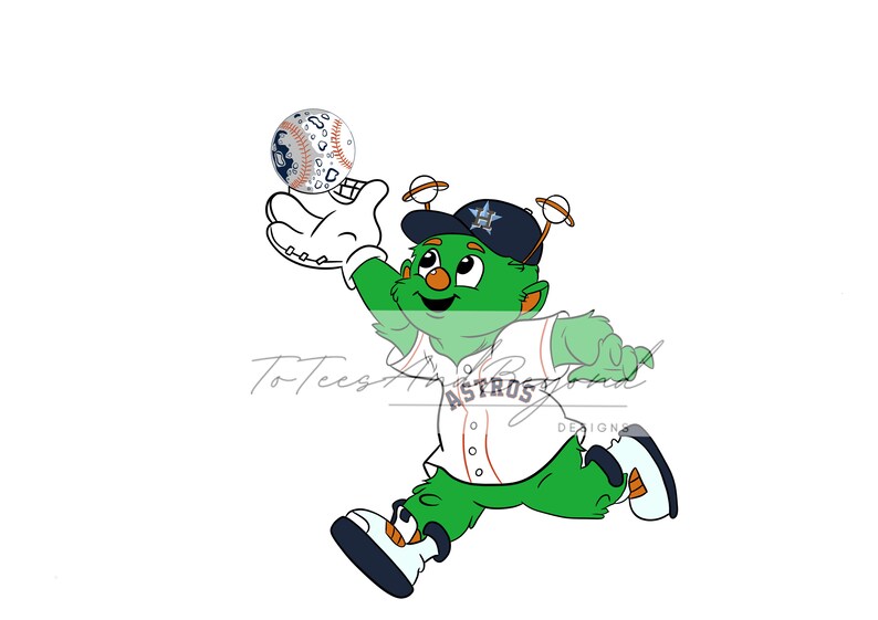 Astros Orbit Catching the Moon - Etsy