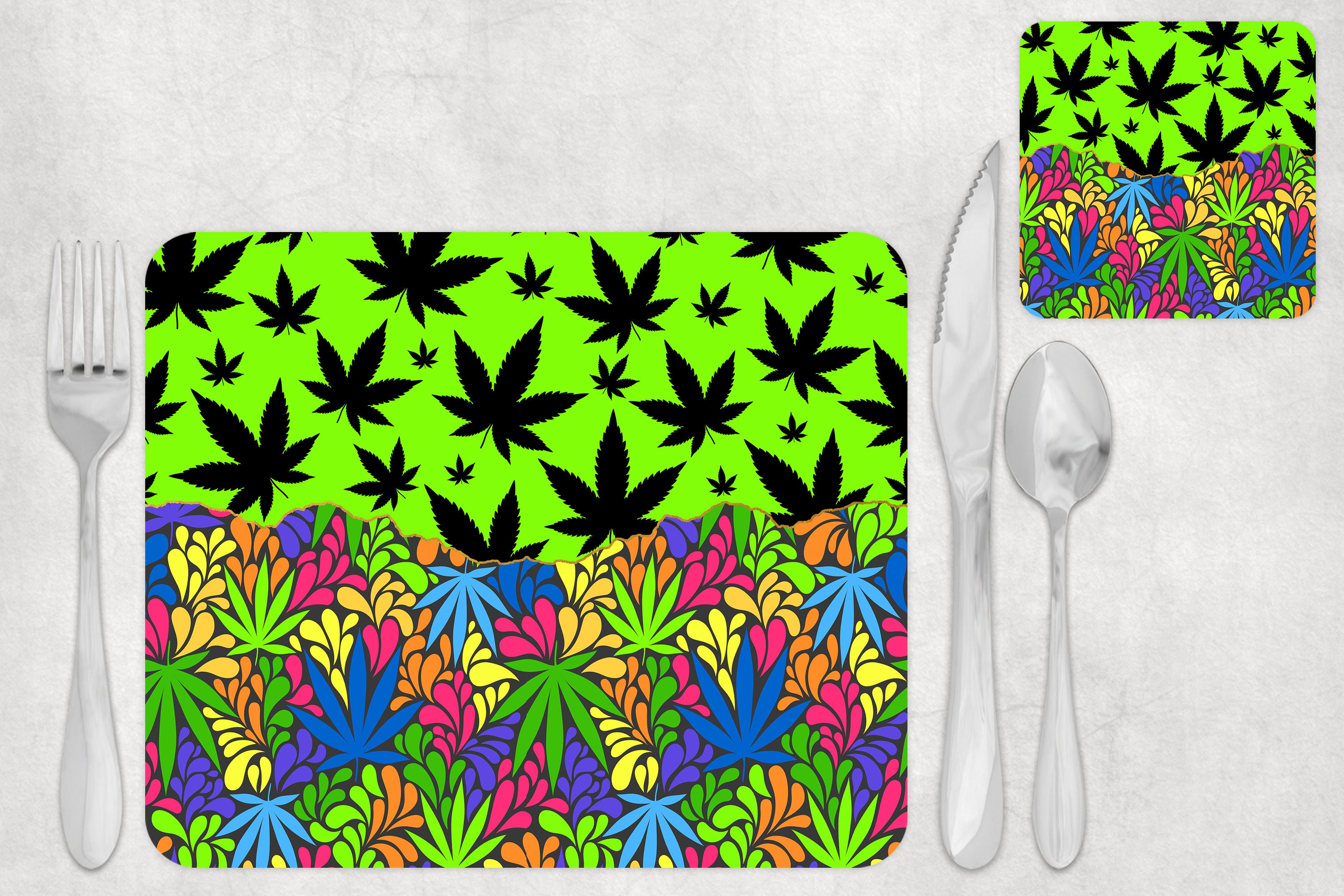 Place Mat Sets Round Rectangle Sublimation Design 11oz & - Etsy