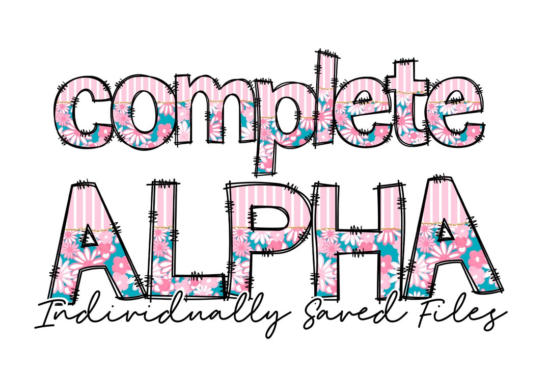 Doodle Letters PNG, Alphabet Letters, Doodle Alpha Png, Sublimation ...