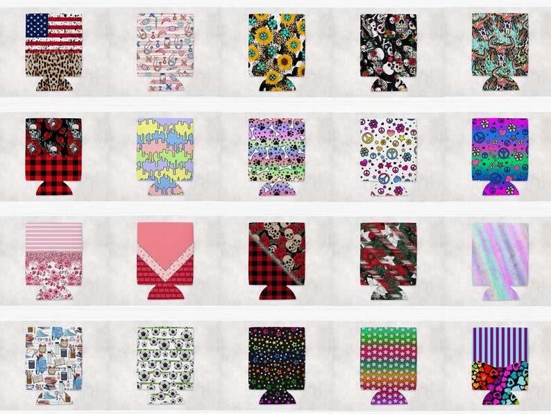 100 Can Cooler Sublimation Design Bundle, Can Cooler Bundle, Can Cooler ...