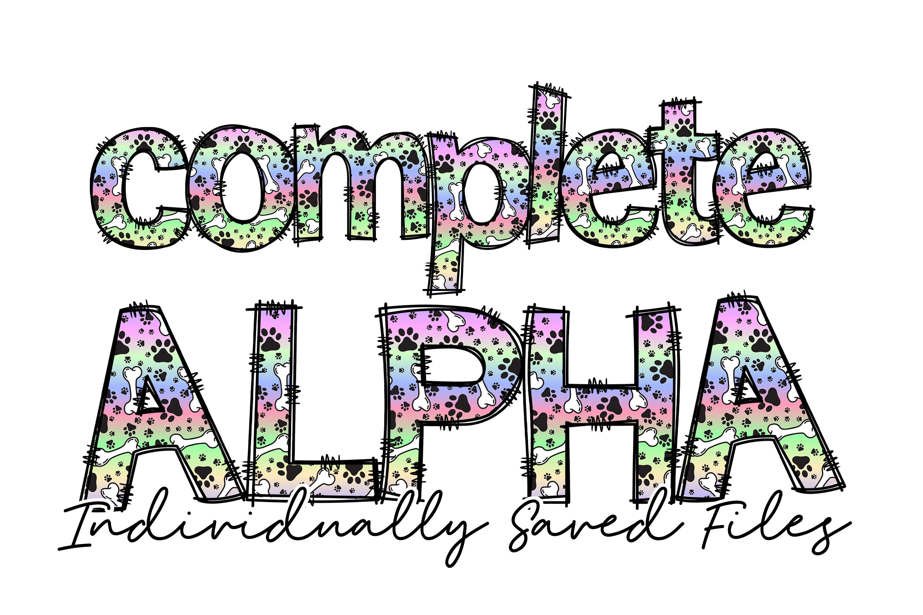 Doodle Letters PNG, Alphabet Letters, Doodle Alpha Png, Sublimation ...