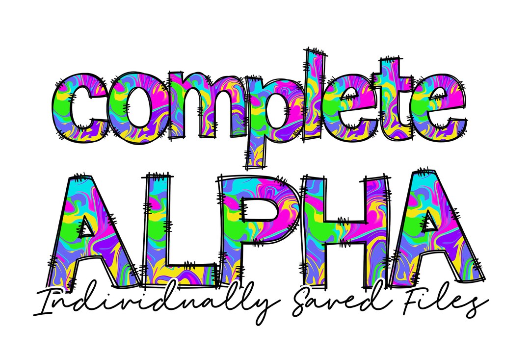 Doodle Letters PNG, Alphabet Letters, Doodle Alpha Png, Sublimation ...