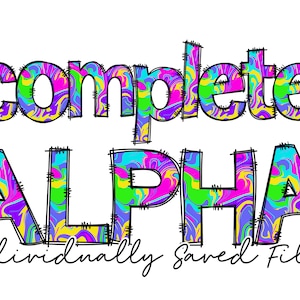 Doodle Letters PNG, Alphabet Letters, Doodle Alpha Png, Sublimation ...