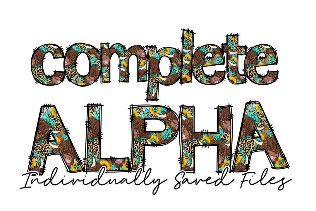 Doodle Letters PNG, Alphabet Letters, Doodle Alpha Png, Sublimation ...