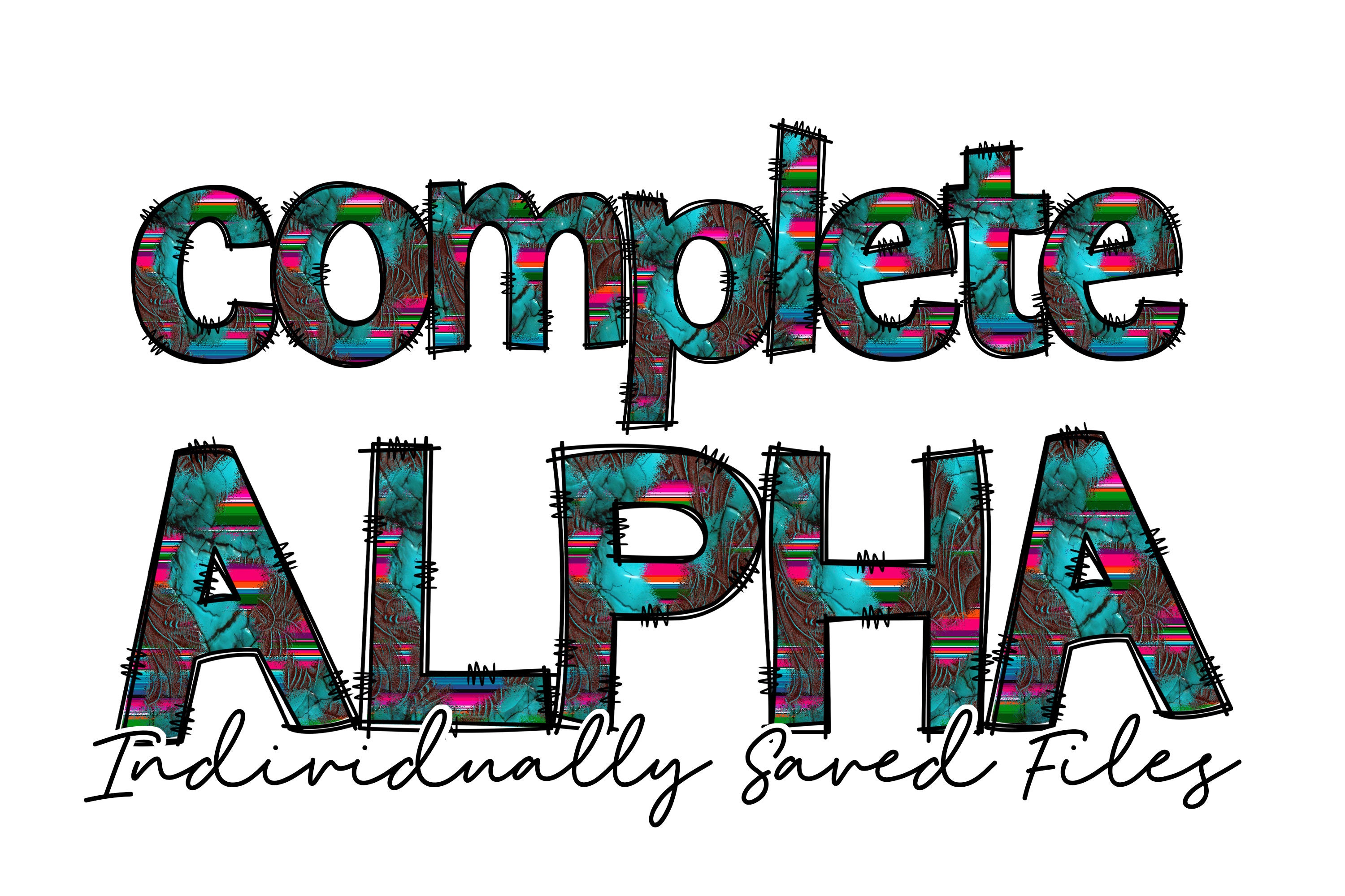 Doodle Letters PNG, Alphabet Letters, Doodle Alpha Png, Sublimation ...
