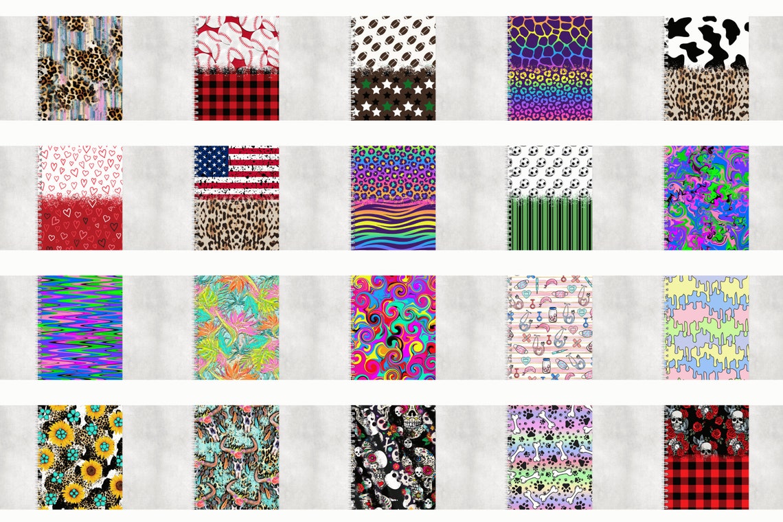 100 Note Book Sublimation Design Bundle, Note Book Bundle, Note Book ...