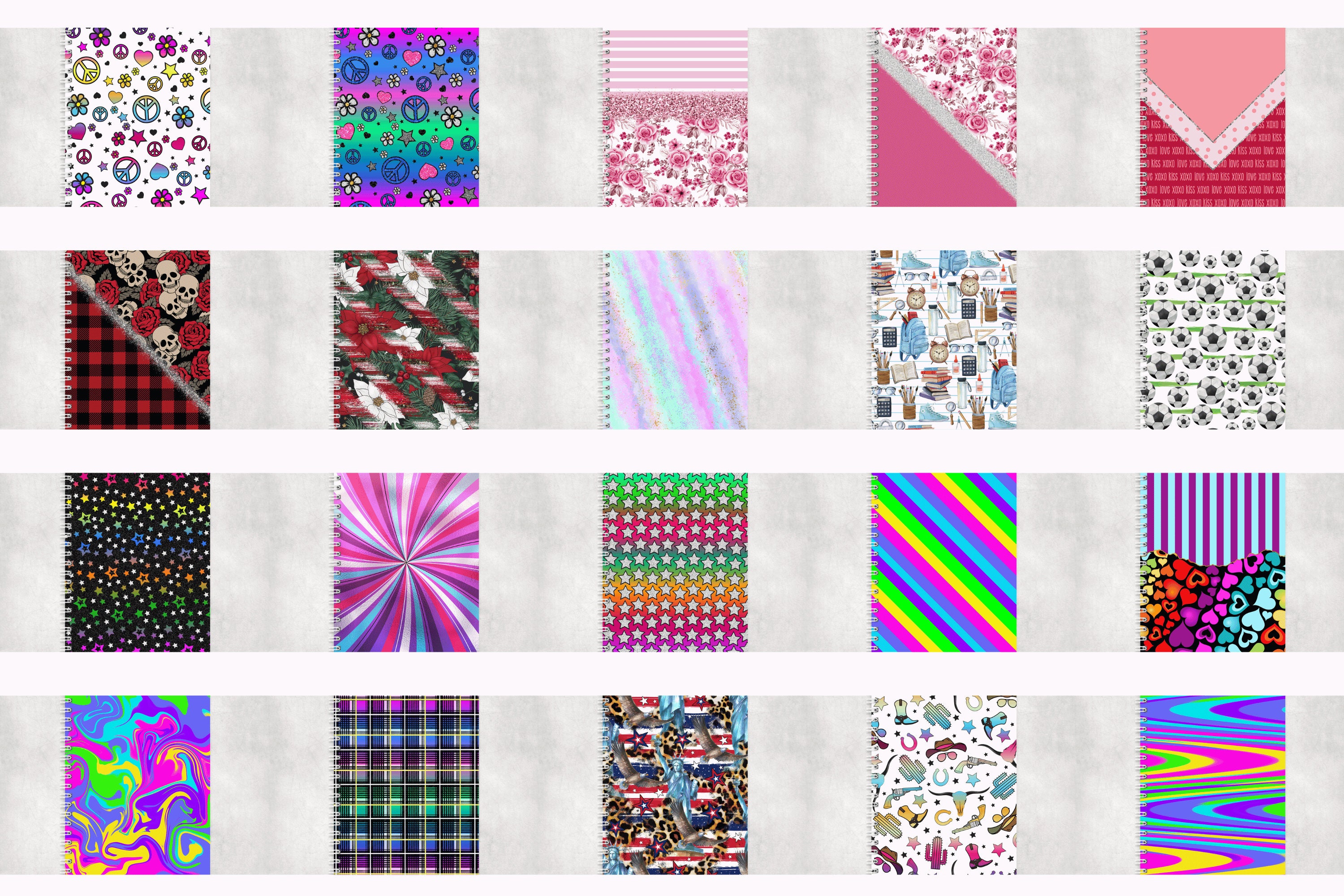 100 Note Book Sublimation Design Bundle, Note Book Bundle, Note Book ...