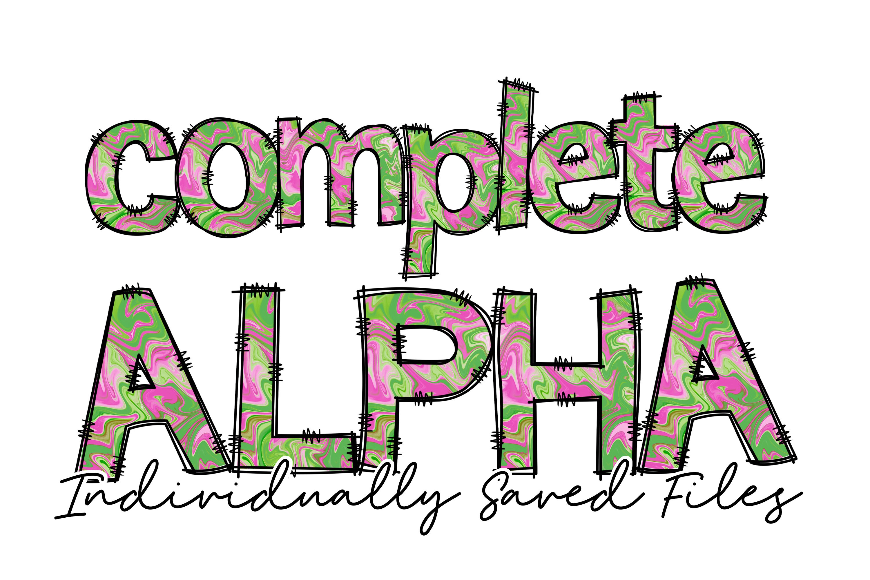 Doodle Letters PNG, Alphabet Letters, Doodle Alpha Png, Sublimation ...