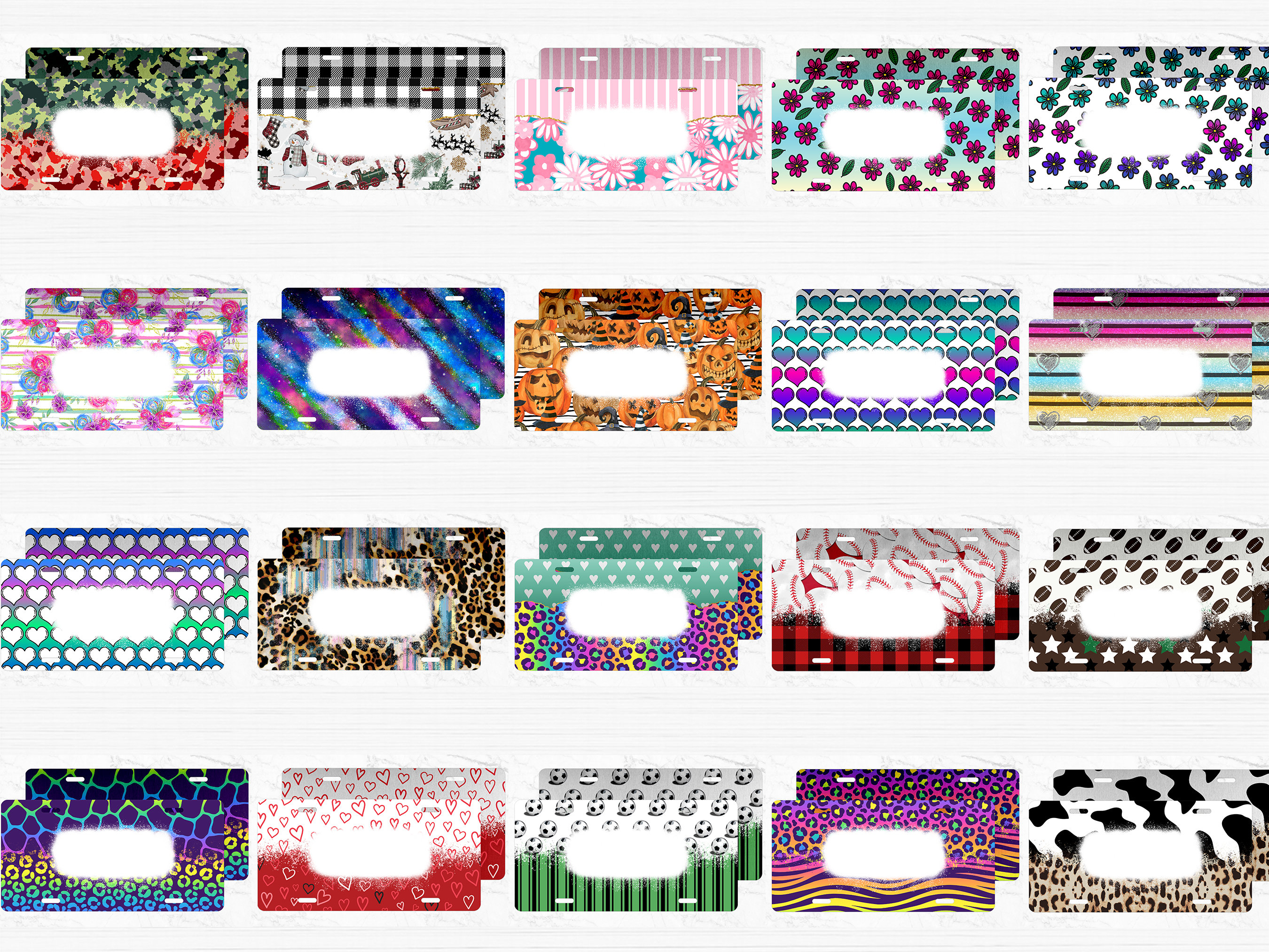 100 Bleach License Plate Sublimation Design Bundle, License Plate ...