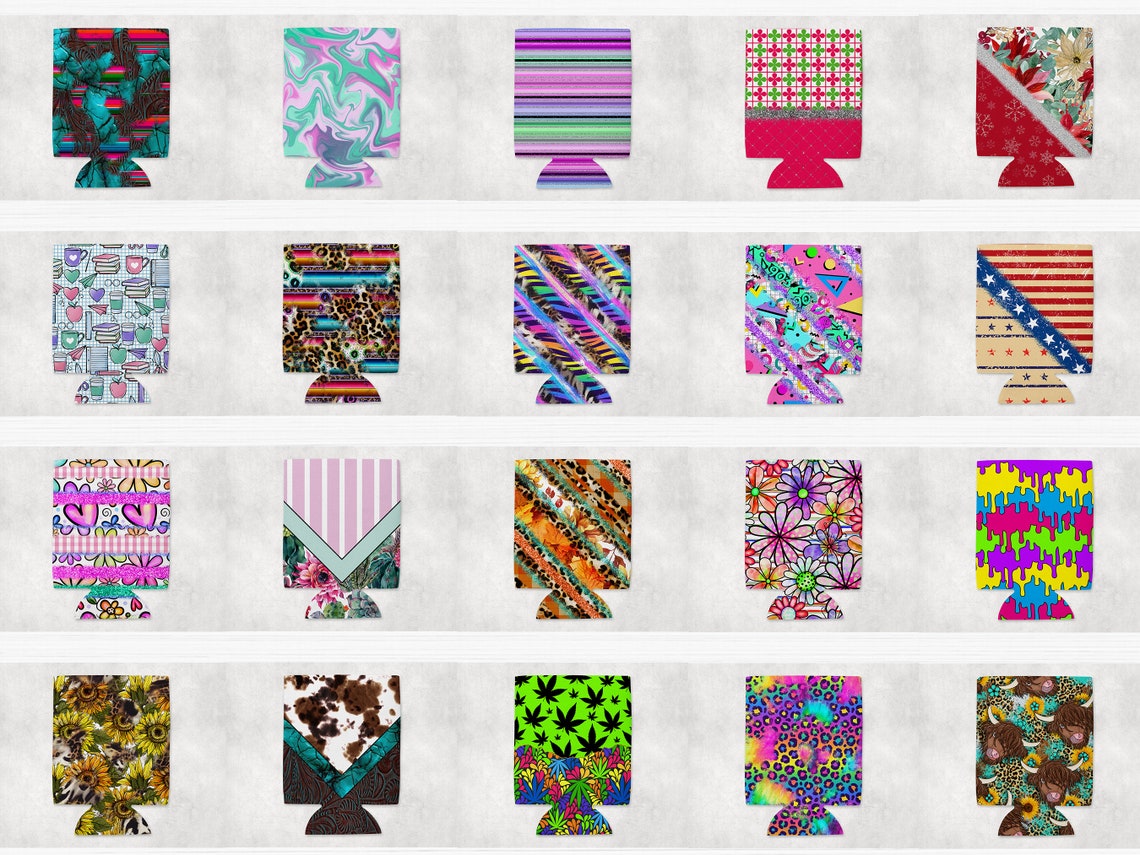 100 Can Cooler Sublimation Design Bundle, Can Cooler Bundle, Can Cooler ...